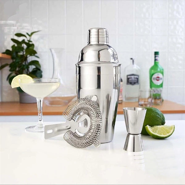 Bar Cocktail Set - 3 Piece Compact Stainless Steel Bar Cocktail Set ...